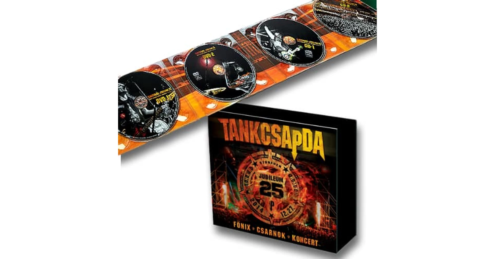 Tankcsapda - Jubileum 25 - 2DVD+2CD - TankShop Hivatalos Tankcsapda Webshop